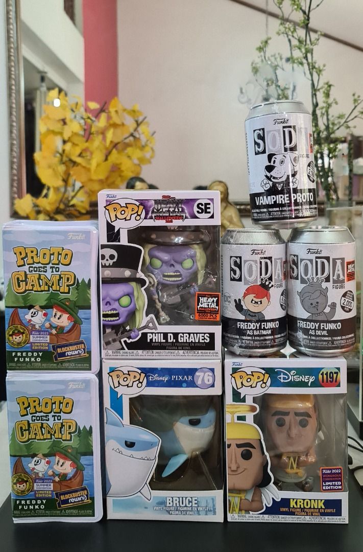 Funko Phil Graves, Kronk, Proto Goes to Camp, Bruce, Freddy as Devil ...