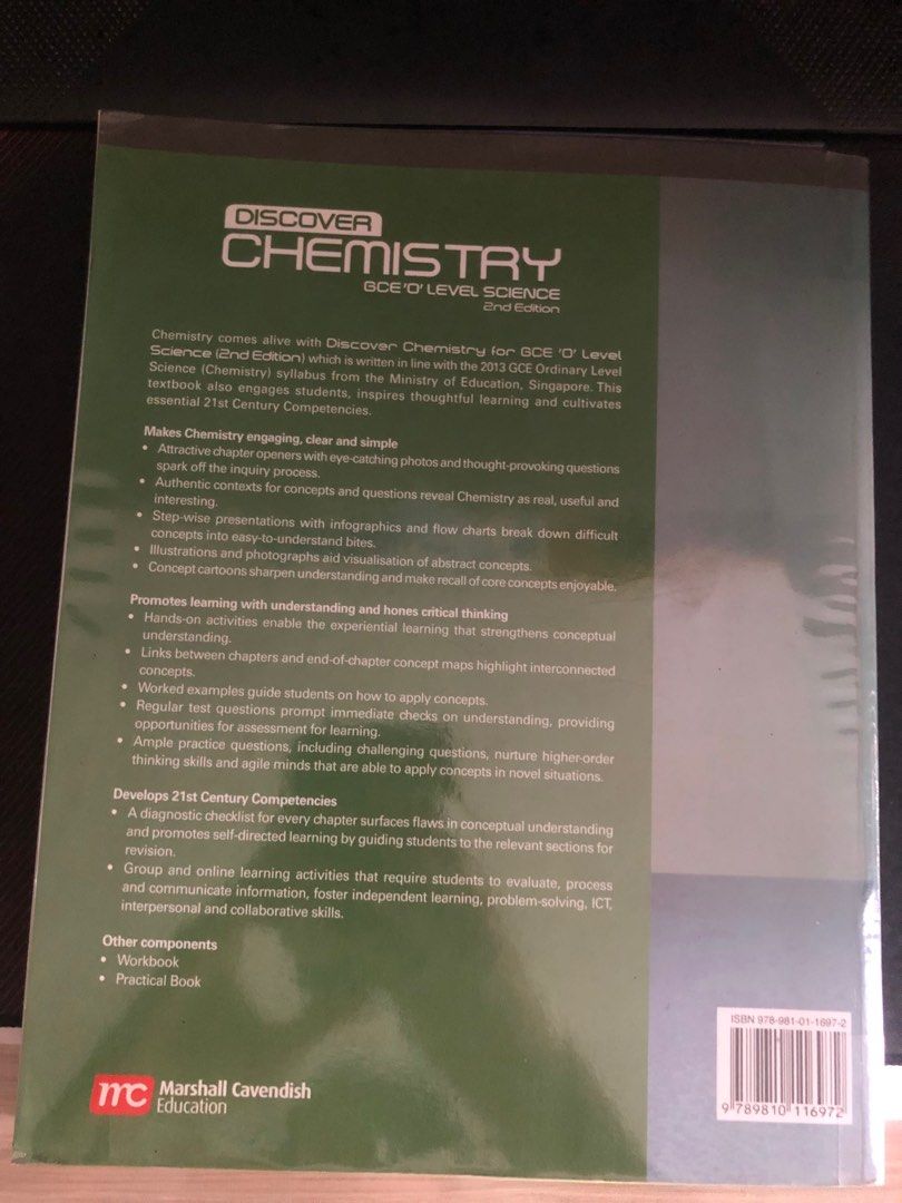 GCE O Level Discover Chemistry (COMBINED CHEM) Textbook, Hobbies & Toys ...