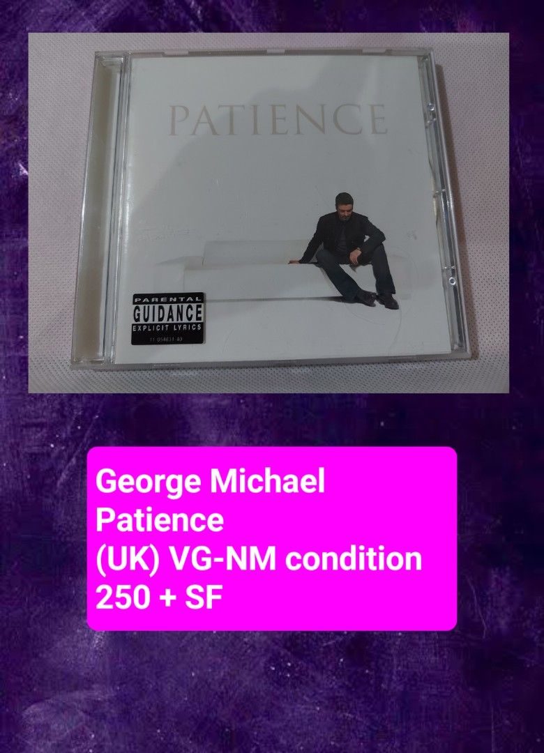 George Michael Patience CD (unsealed), Hobbies & Toys, Music & Media ...