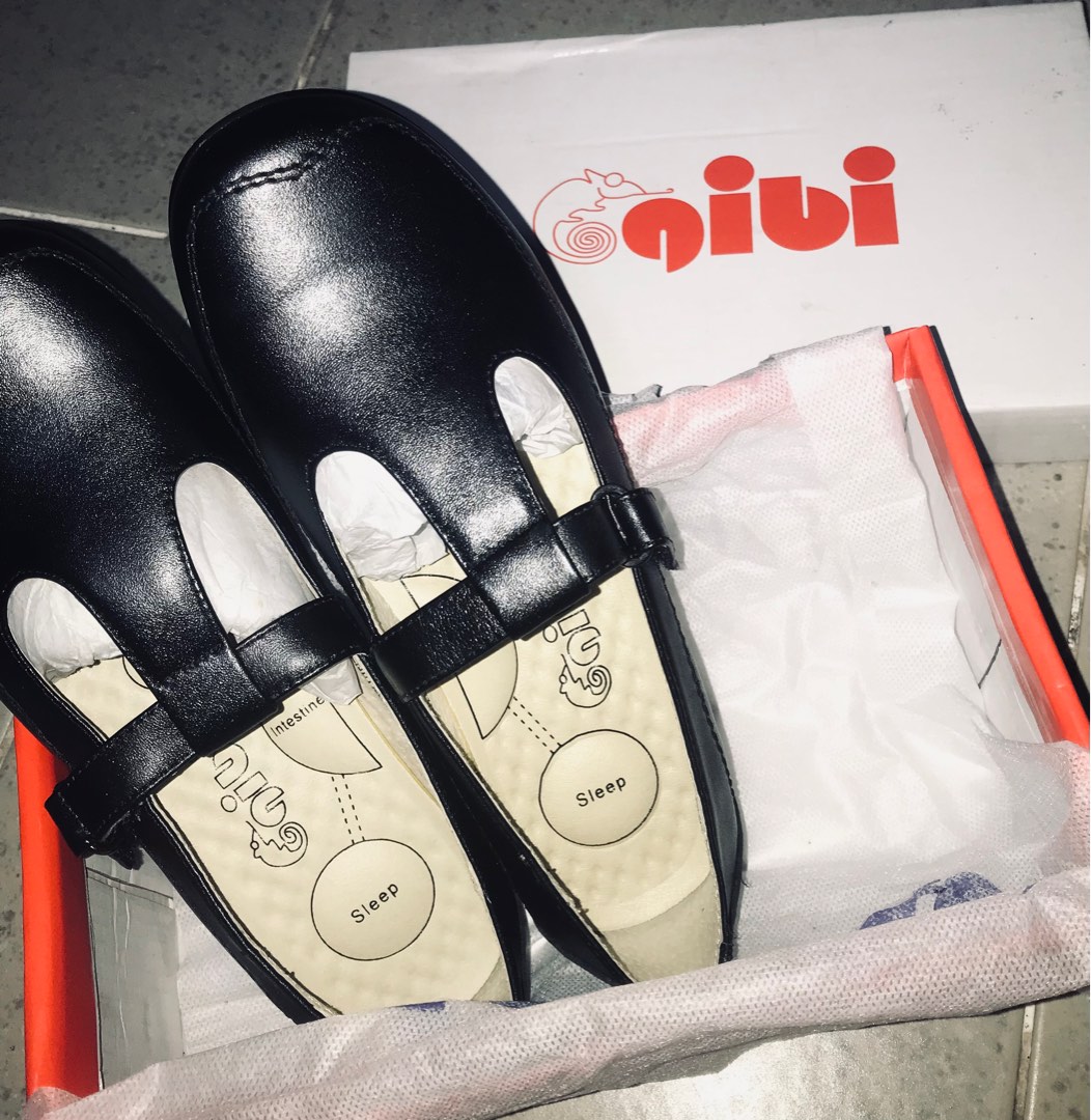 GIBI Black Shoes (School Shoes), Women's Fashion, Footwear, Shoe ...