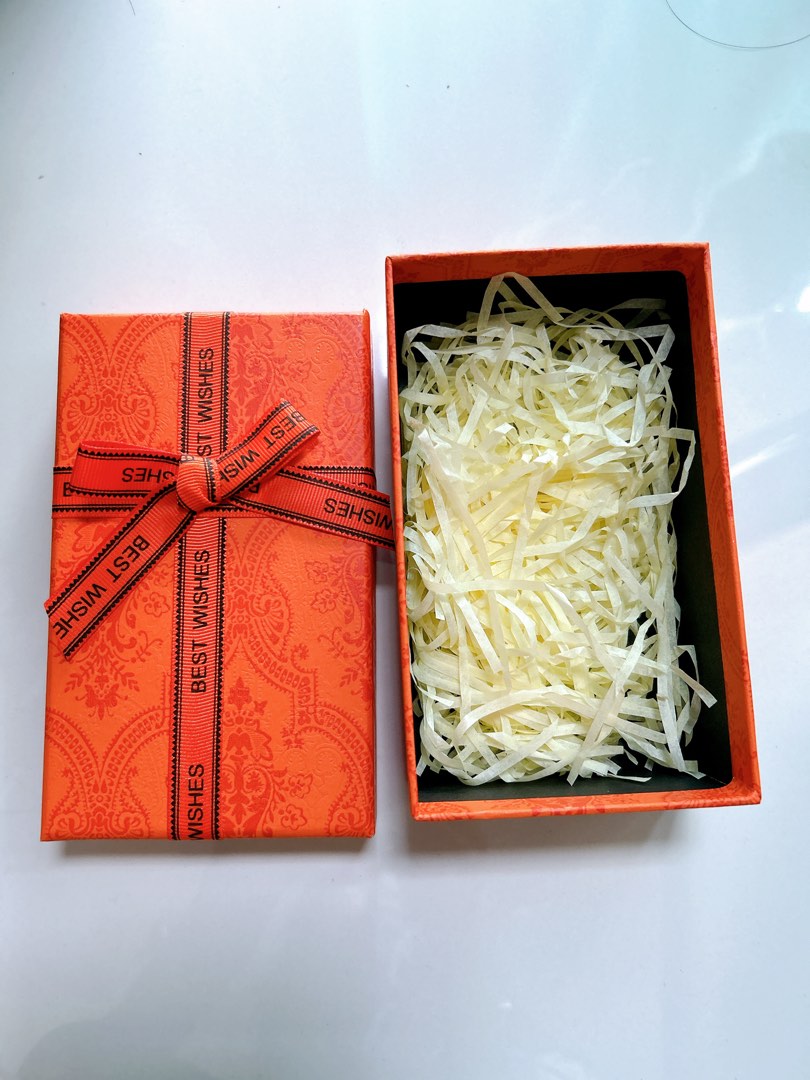 Gift present rectangular empty box casing with yellow filler, Furniture ...