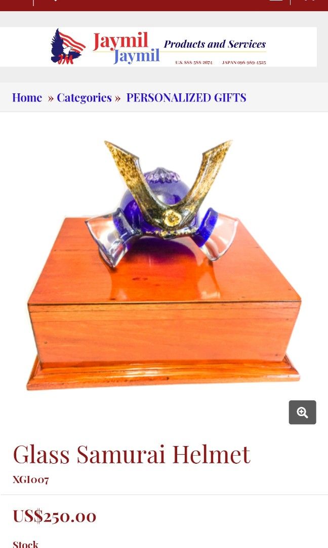 Glass samurai hut, Hobbies & Toys, Memorabilia & Collectibles, Vintage ...