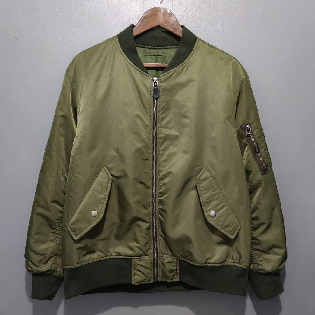 GU Padded Bomber Jacket for Men / Branded Jacket, Men's Fashion, Coats ...