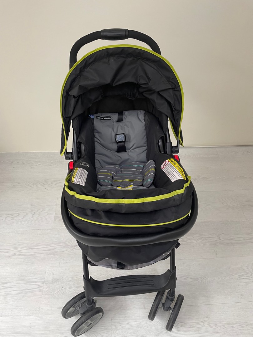 Heavy duty GRACO Stroller with car seat, Babies & Kids, Going Out ...