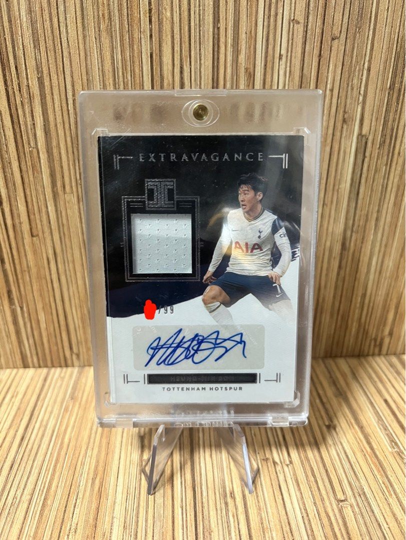 Heung Min Son Autograph and Match-Worn Patch /99 - Tottenham Panini ...