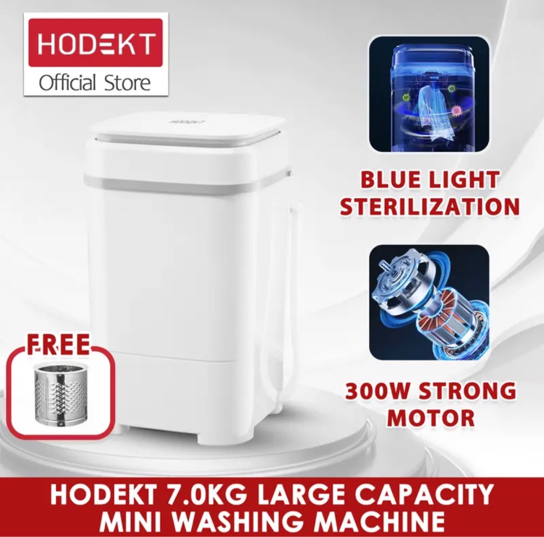 Hodekt Mini Washing Machine 7kg, Furniture & Home Living, Cleaning ...