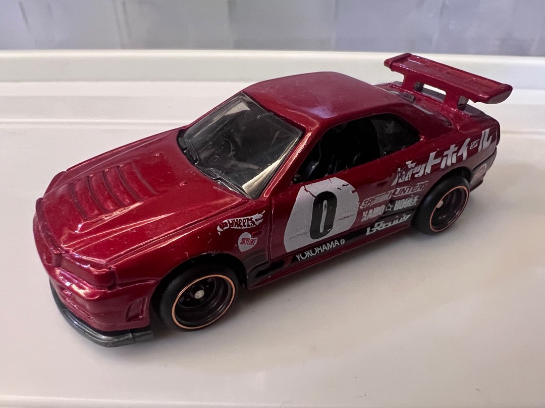 Hotwheels Nissan Skyline R34 Factory Custom FC Maroon Unrivet Loose ...