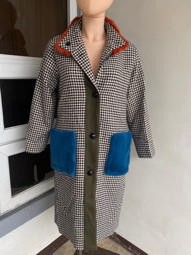 Houndstooth coat, Women's Fashion, Coats, Jackets and Outerwear on ...