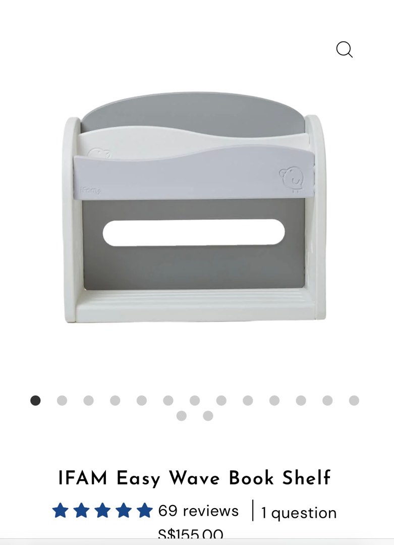 IFAM Easy Wave Book Shelf, Babies & Kids, Baby Nursery & Kids Furniture ...