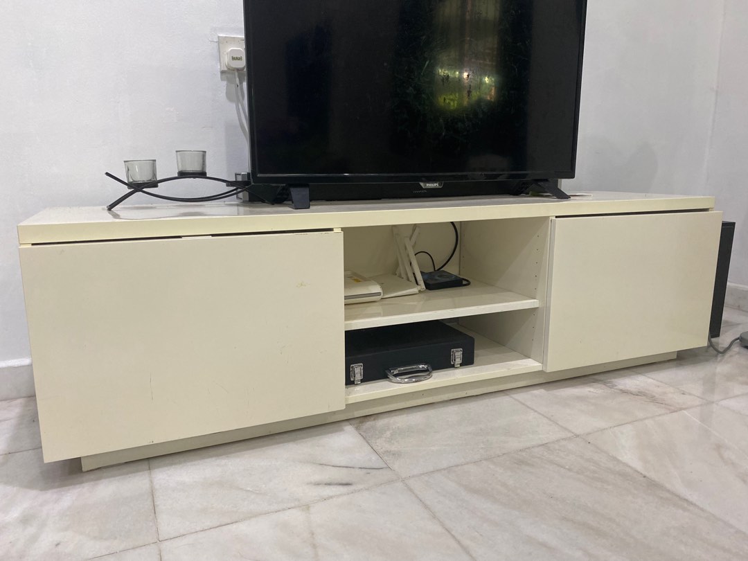 Ikea BYAS TV Bench, Furniture & Home Living, Furniture, TV Consoles on ...