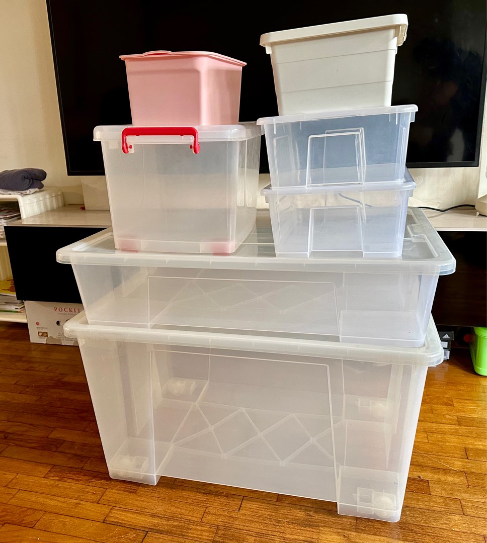 IKEA Plastic Container Storage Boxes - 20$ for All, Furniture & Home ...