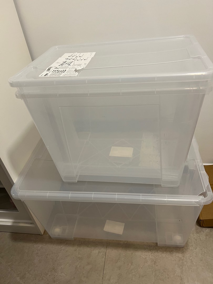 IKEA SAMLA Storage Box, Furniture & Home Living, Home Improvement ...