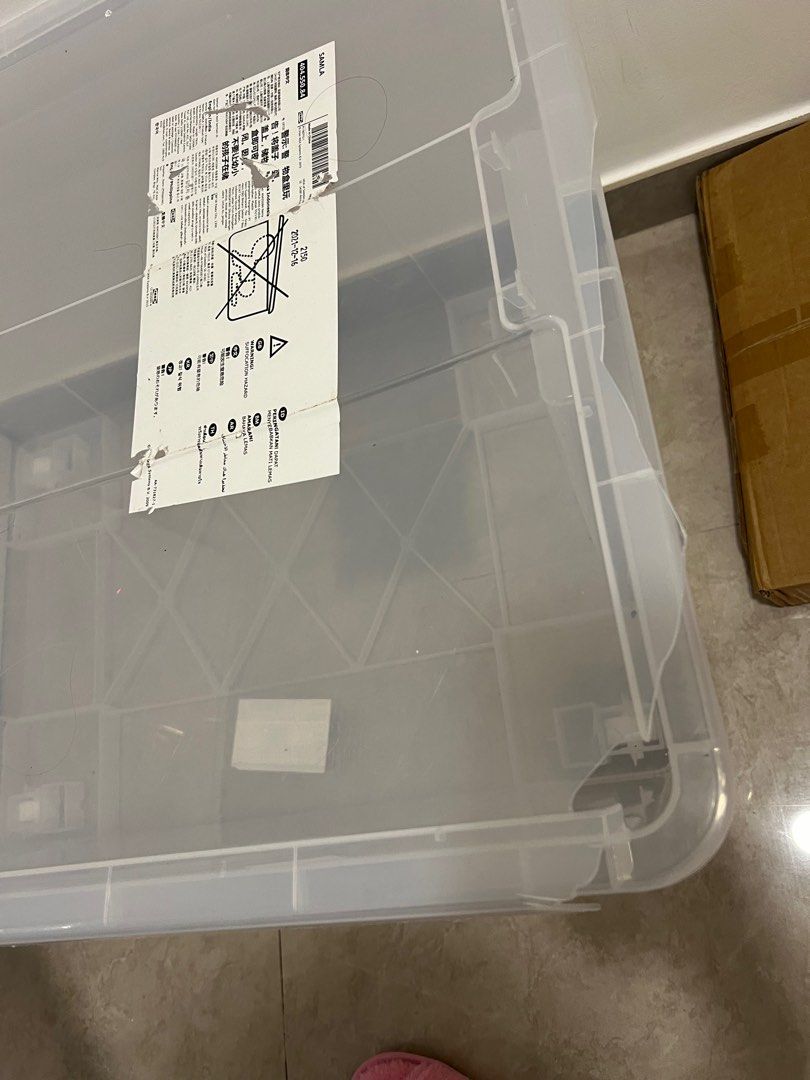 IKEA SAMLA Storage Box, Furniture & Home Living, Home Improvement ...