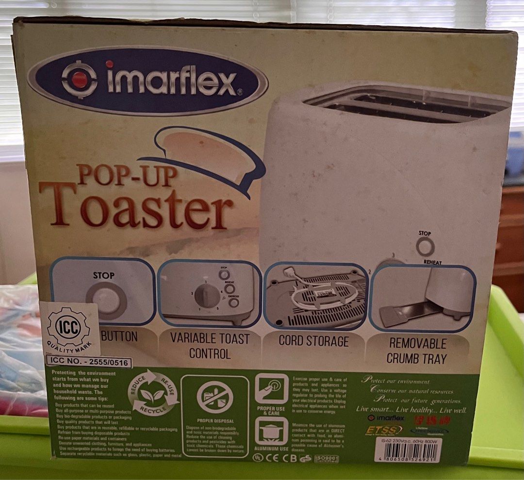 Imarflex Pop Up Toaster, TV & Home Appliances, Kitchen Appliances ...