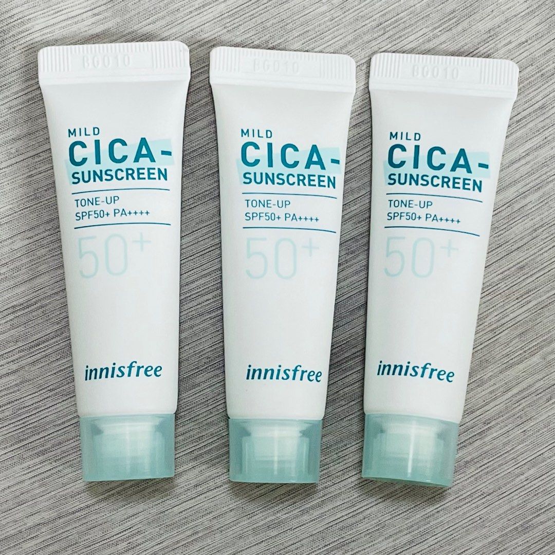 INNISFREE Mild Cica Sunscreen SPF50+ PA++++ 10mL x 3 (FREE Track Mail ...