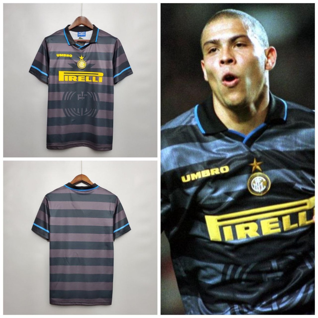 INTER MILAN 97/98 THIRD RETRO, Men's Fashion, Activewear on Carousell