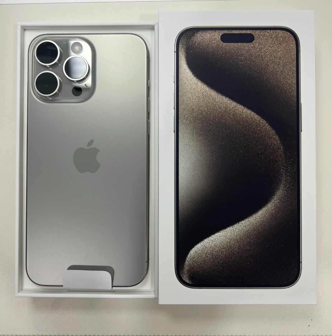 iPhone 15 Pro Max Natural Titanium 256GB, Mobile Phones & Gadgets ...