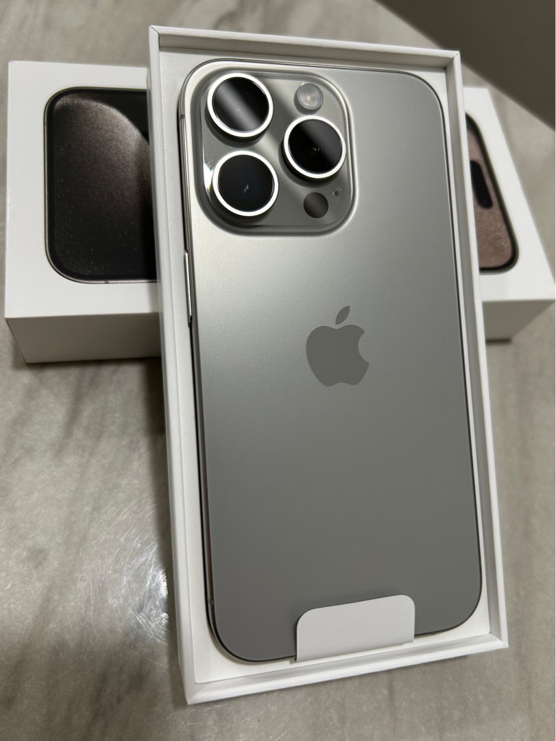 iPhone 15 Pro Natural Titanium 128GB, Mobile Phones & Gadgets, Mobile ...
