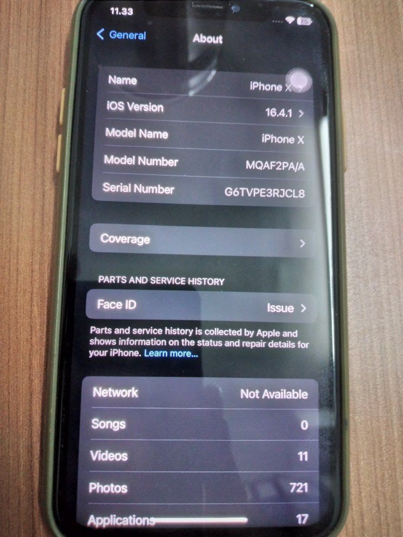 Iphone X hitam 128gb, Telepon Seluler & Tablet, iPhone, iPhone X series di Carousell