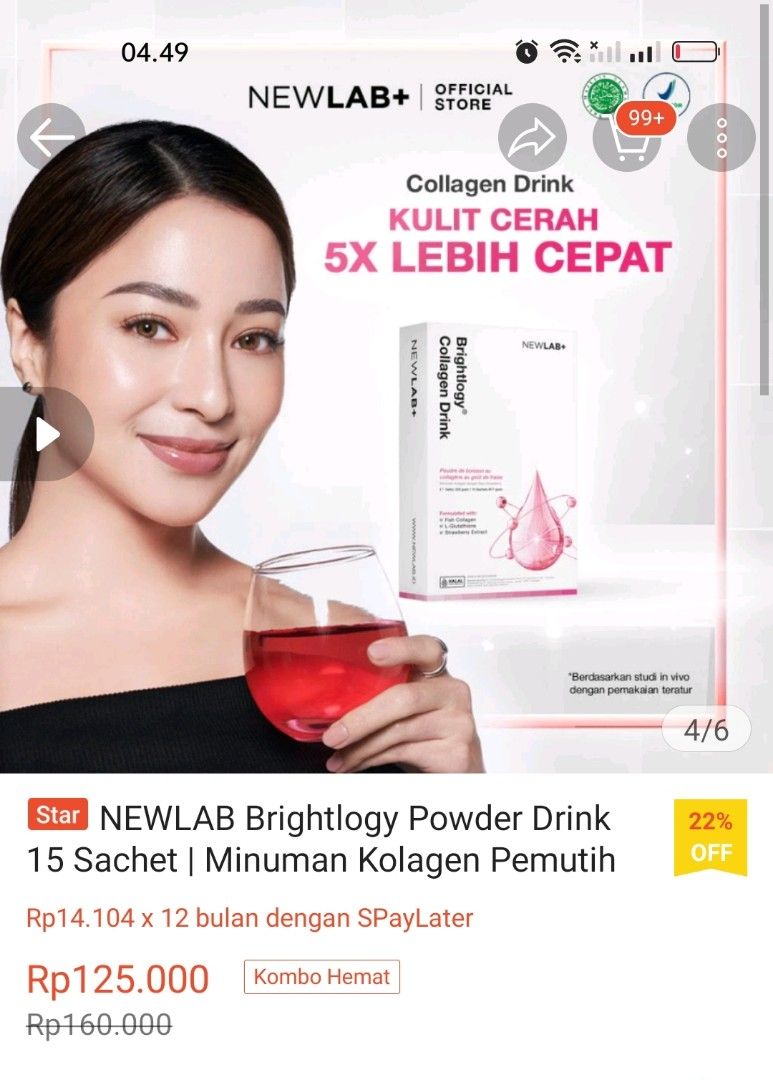 ISI 15 PCS !! NEWLAB brightlogy collagen drink box 15's 15 sachet ... ISI 15 PCS !! NEWLAB brightlogy collagen drink box 15's 15 sachet ...