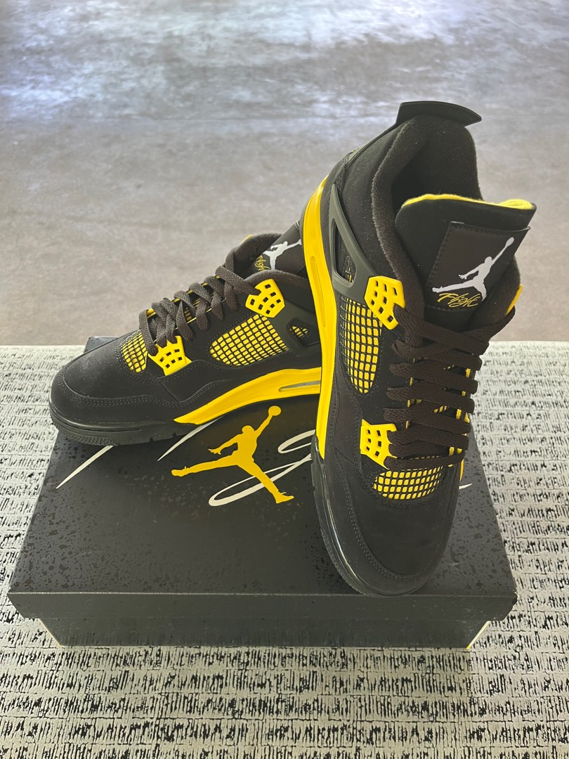RUSH SALE: Air Jordan 4 Retro Men's Shoes US 10 (J4 Thunder), Men's ...
