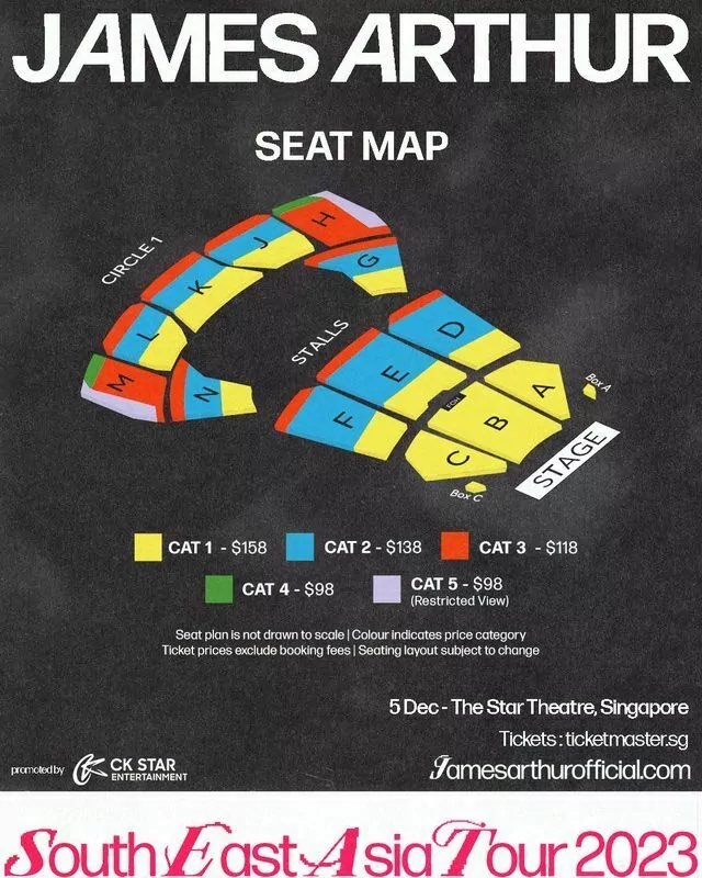 James Arthur Cat A, Tickets & Vouchers, Event Tickets on Carousell