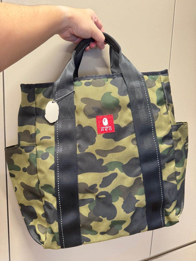 Japan Bape and Samsonite Collaborate Tote Sling Bag, Men's Fashion ...