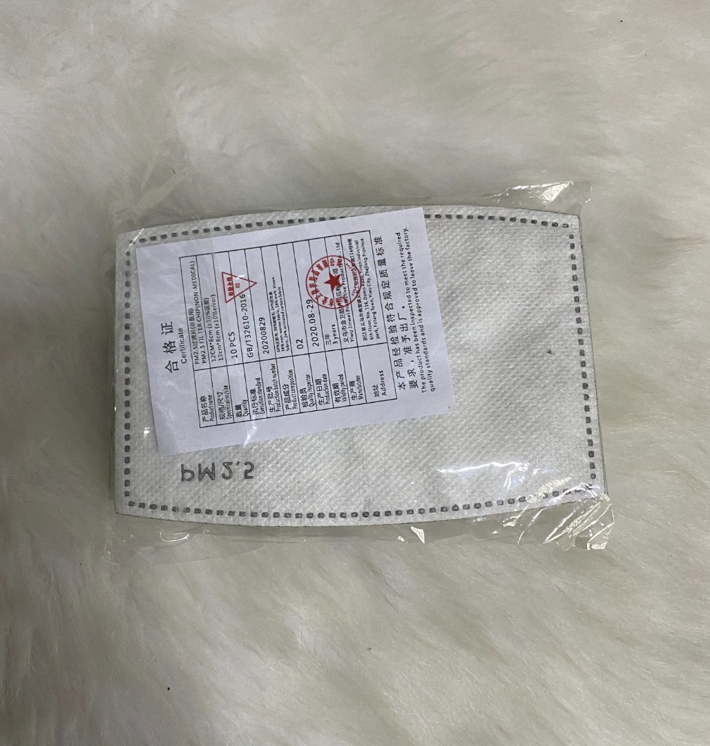 Japan PM2.5 Gray Mask Filter, Beauty & Personal Care, Sanitary Hygiene on Carousell