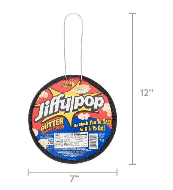 Jiffy pop butter flavored popcorn, stovetop popping pan, 4.5 oz, Food ...