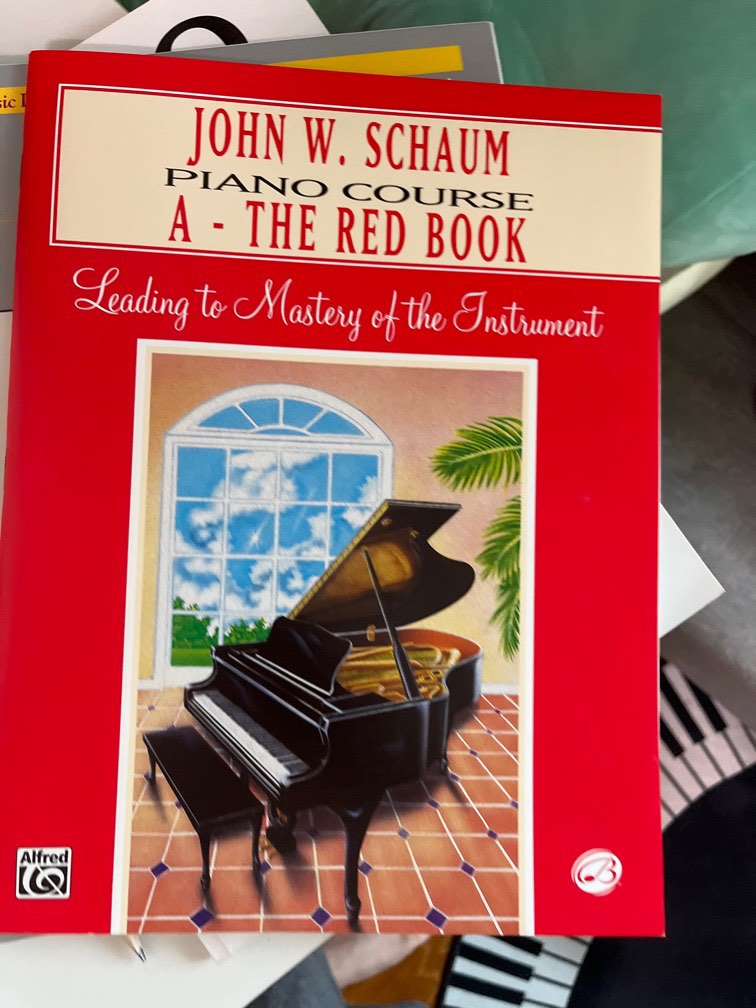 John Schaum piano course the red book, Hobbies & Toys, Music & Media ...