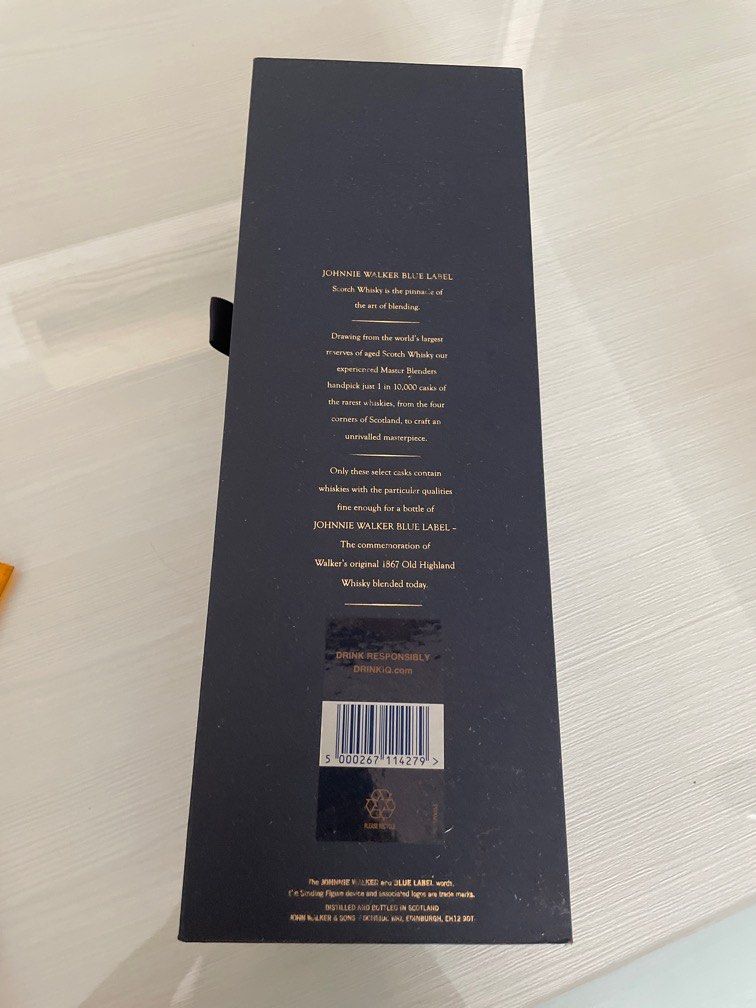 Johnnie Walker Blue Label Box, Food & Drinks, Other Food & Drinks on ...