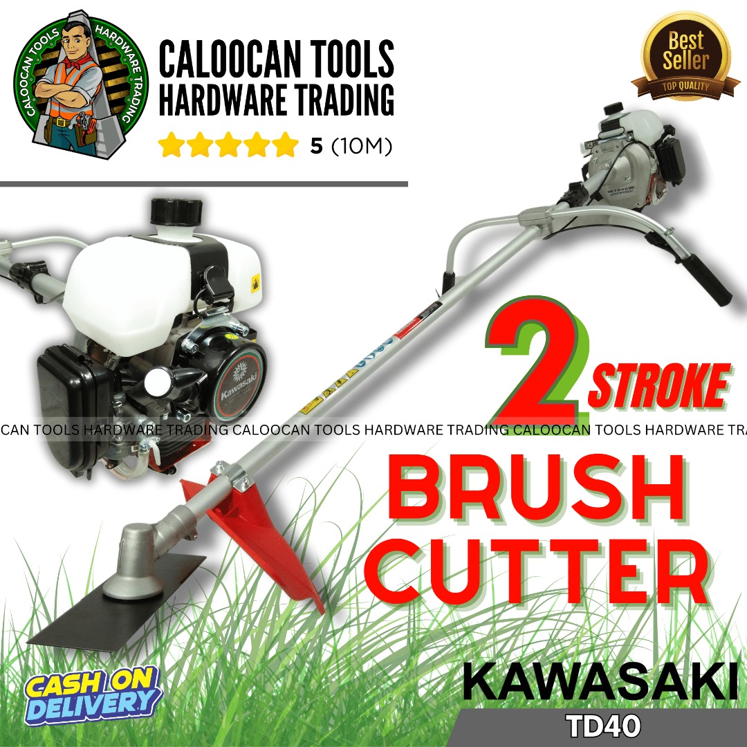 KAWASAKI Japan Heavy-Duty 2- Stroke Gasoline Grass Cutter / Brush ...
