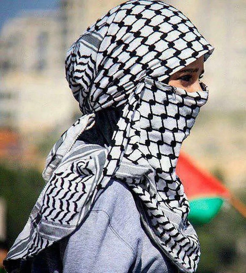 Keffiyeh Palestinian Shemagh scarf, Women's Fashion, Muslimah Fashion ...