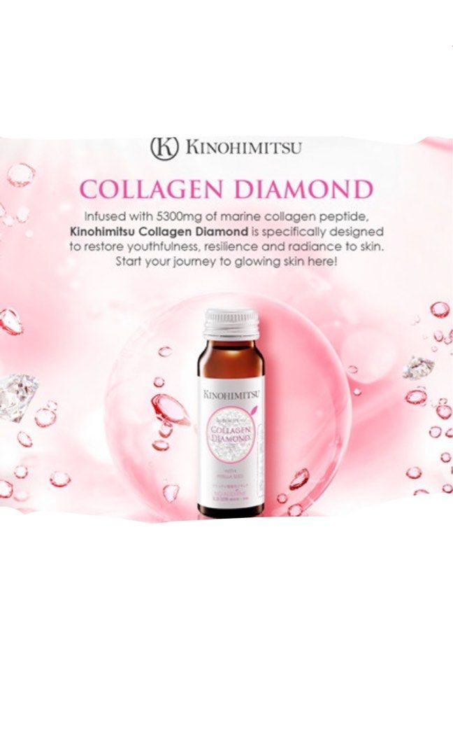 Kinohimitsu Collagen Diamond 5300mg, Health & Nutrition, Health ...