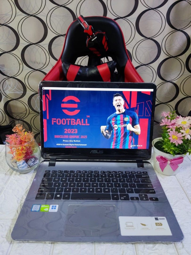 Laptop Gaming Design Asus Vivobook X407UF Core i5-8250 RAM 8GB/SSD 256GB VGA Nvidia Mulus ...