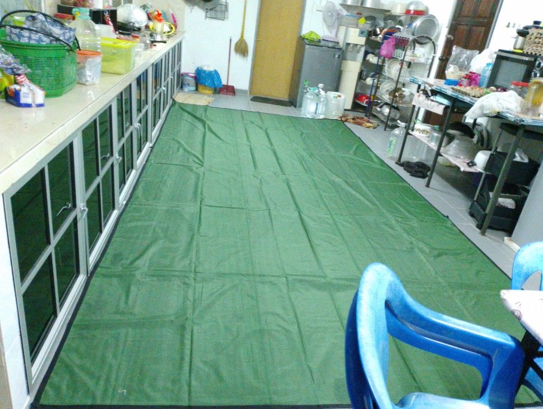Large Black Tarp 16x8 Water and Fire Proof from Japan, Sports Equipment ...