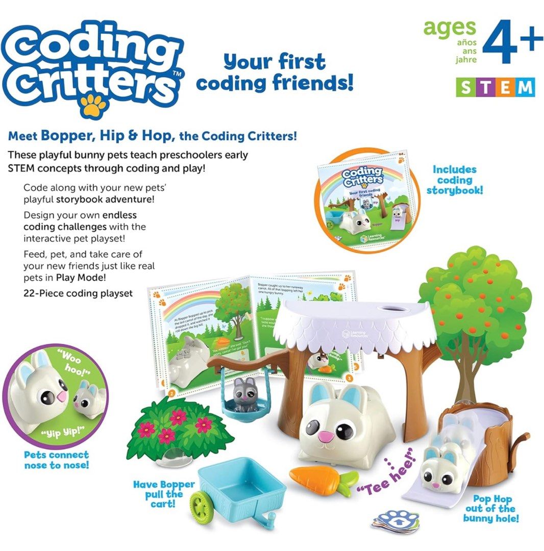 Learning Resources Coding Critters Bopper, Hobbies & Toys, Toys & Games on Carousell