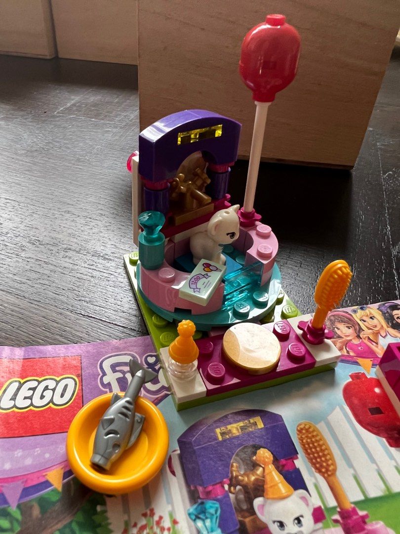Lego friends cat birthday party with fish and gift, Hobbies & Toys ...