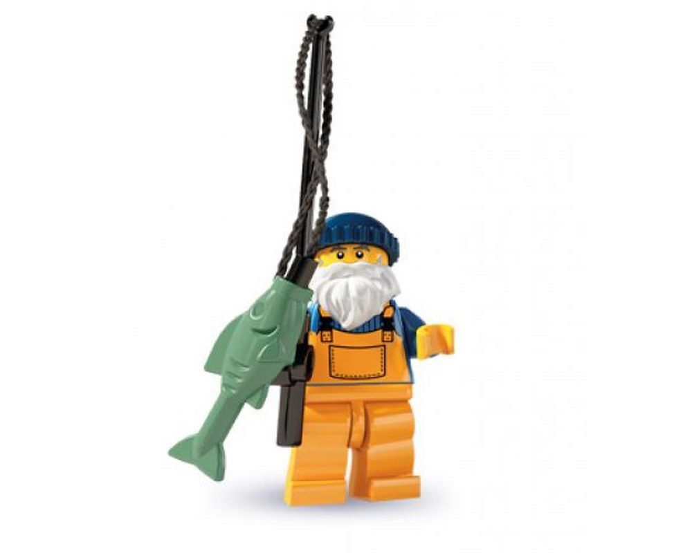 Lego Minifigure Series 3 - Fisherman with fishing pole (no green fish ...