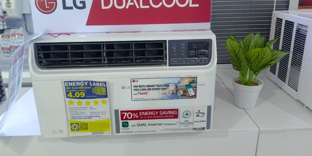 Lg dual inverter aircon, TV & Home Appliances, Air Conditioning and Heating on Carousell