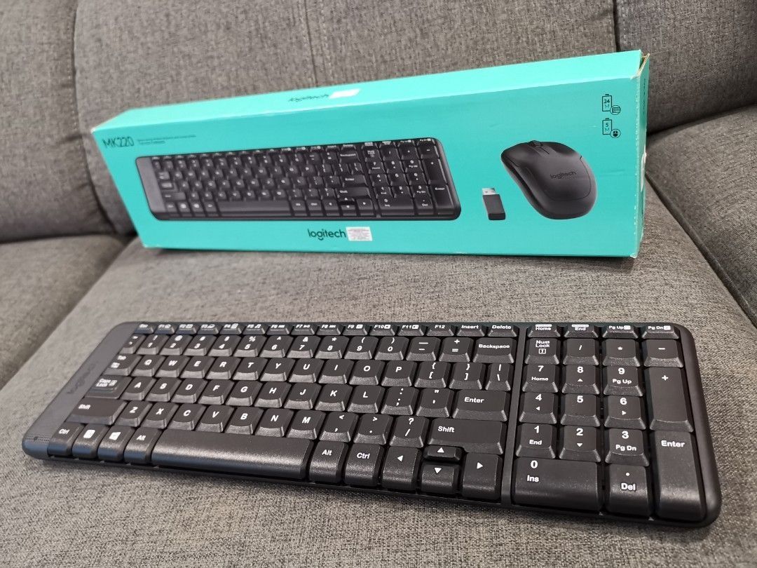 Logi MK220 Wireless Keyboard and Mouse Combo, Computers & Tech, Parts ...