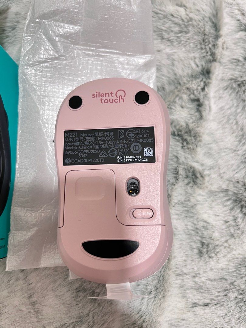 Logitech M221 wireless mouse - pink, Computers & Tech, Parts ...