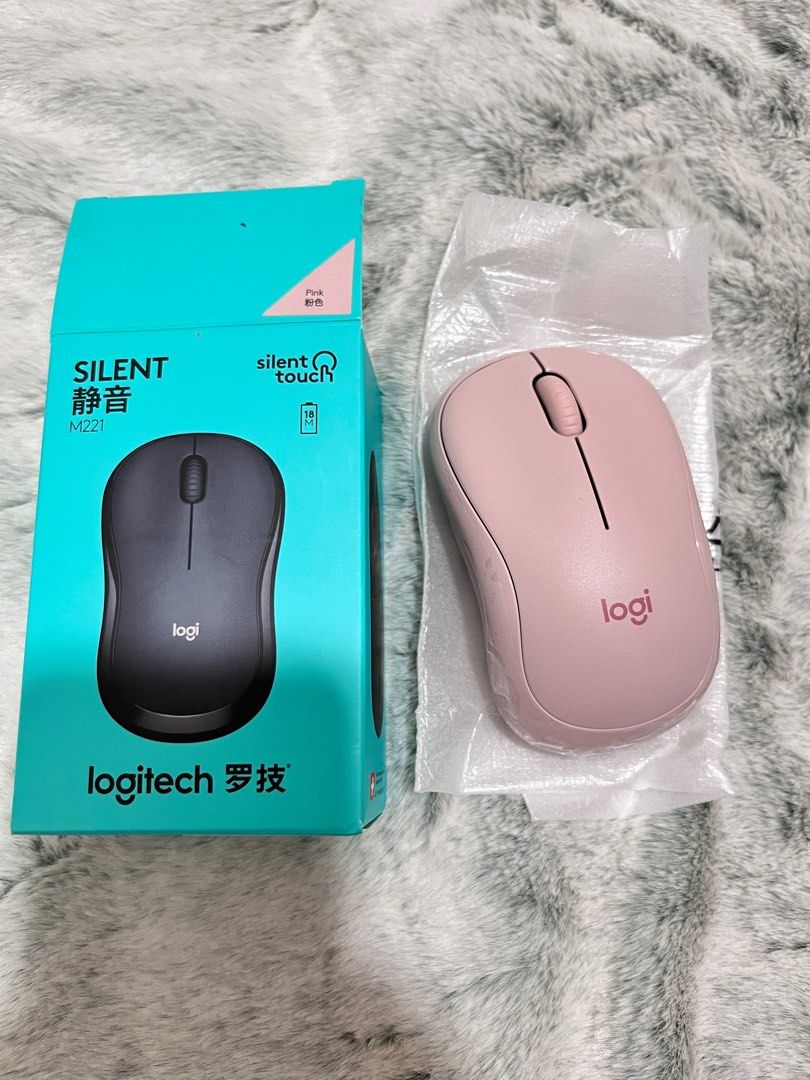 Logitech M221 wireless mouse - pink, Computers & Tech, Parts ...