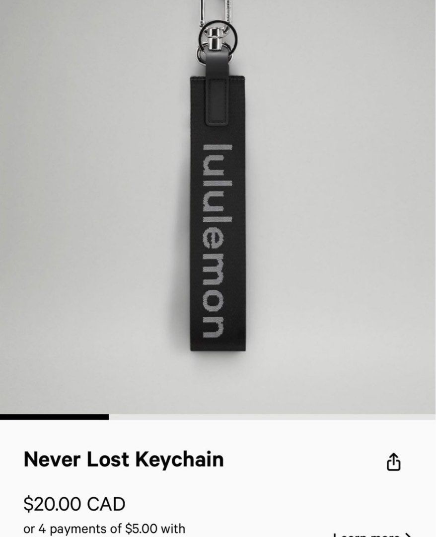 Lululemon Never Lost Key Chain, Women's Fashion, Watches & Accessories ...