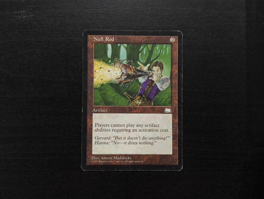 Magic The Gathering MTG Null Rod (Weatherlight), Hobbies & Toys, Toys ...