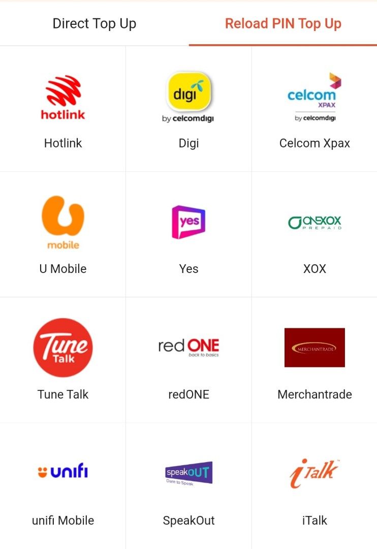 Malaysia Prepaid Topup Digi Maxis Celcom Xox U mobile, Mobile Phones ...