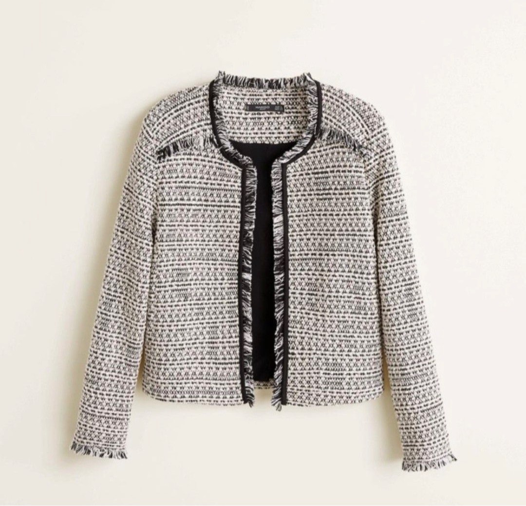 Mango tweed boucle jacket, Women's Fashion, Coats, Jackets and ...