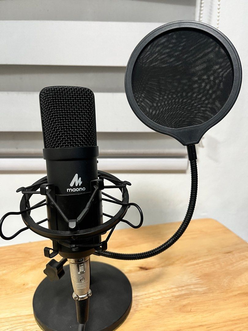 Maono AU-A03T A03T Condenser Microphone Kit Podcast Mic with Boom Arm ...
