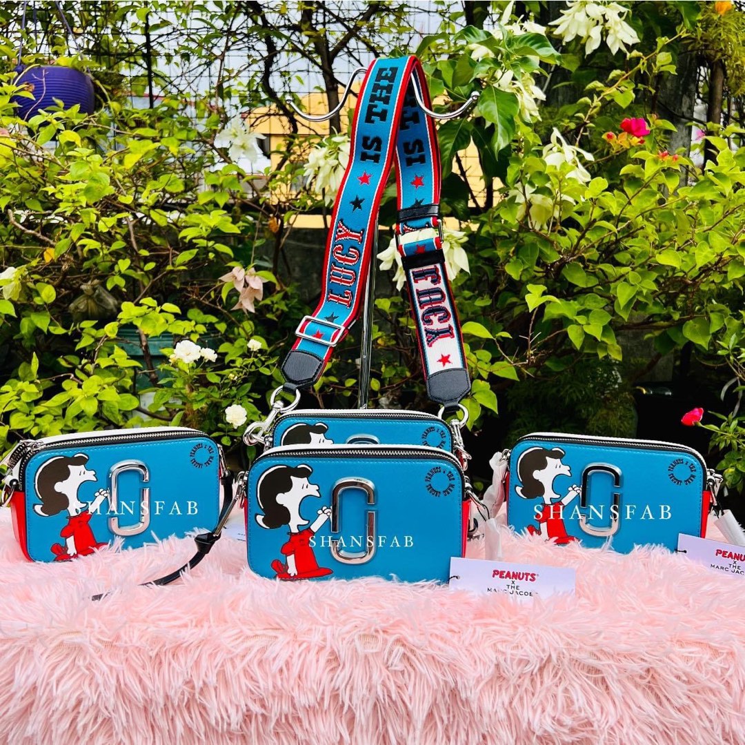 Marc Jacobs X Peanuts The Lucy Snapshot Crossbody Bag, Women's Fashion ...