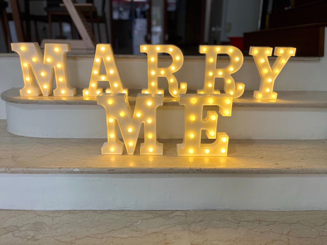 Marry me lights, Hobbies & Toys, Stationery & Craft, Occasions & Party ...